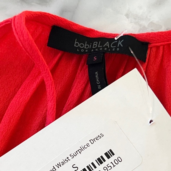 bobi | Dresses | Bobi Black Smocked Waist Surplus Dress | Poshmark